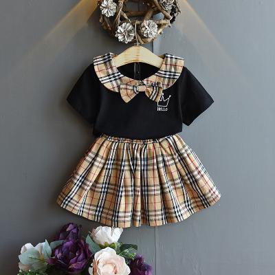 Cina Abbigliamento uniforme di stile del breve della manica del plaid del poliestere dalla camicia istituto universitario del vestito 120cm in vendita