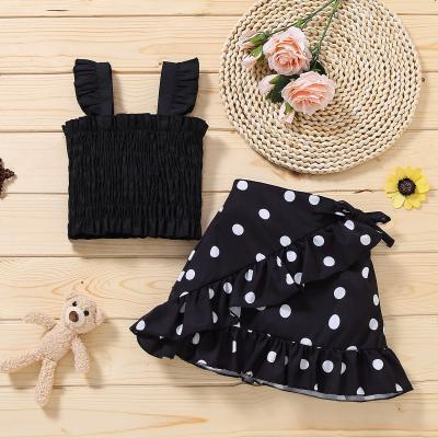 Cina vestito dell'abbigliamento dei bambini di estate di 0.8M 31.5in breve con la gonna per le ragazze in vendita