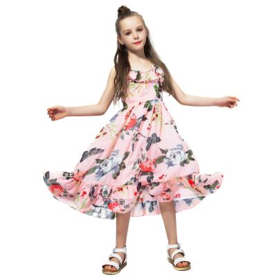 Cina L'abbigliamento dei bambini casuali dell'estate delle ragazze stampato fuori dalla breve manica della spalla increspa un linea in vendita