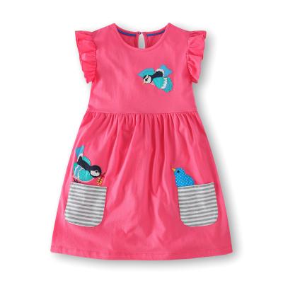 Cina Vestiti svegli dal boutique della ragazza della stampa dell'increspatura di estate dell'abbigliamento senza maniche dei bambini in vendita