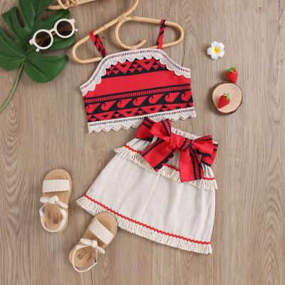 Cina Vestito di minigonna della Boemia etnico del bambino della ragazza di stile del cotone 3Y-8Y in vendita