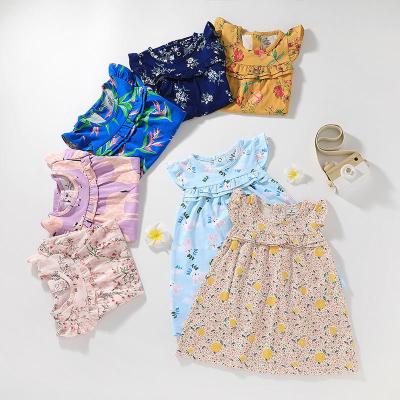 Cina Il vestito piccolo pieno dei bambini di fiore di stampa delle ragazze dell'abbigliamento dei bambini di estate in vendita