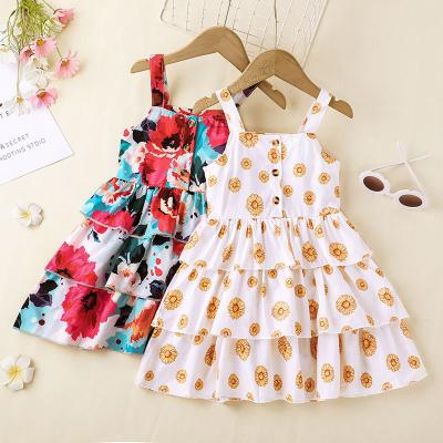 Cina L'abbigliamento dei bambini della stampa del girasole dell'abbigliamento dei bambini di estate in vendita