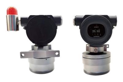 China Detector de gases CO2 y O2 fijo montado en la pared Función opcional de alarma de sonido y luz con certificado IECEx en venta