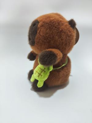 China Talking Back & Moving Capybara with Different Satchel Plush Toy Electronic Toy Best Children Gift for sale