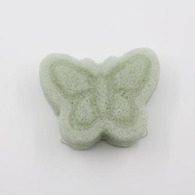 Cina Comfortable Butterfly Shape Konjac Cleansing Puff For Brightening in vendita
