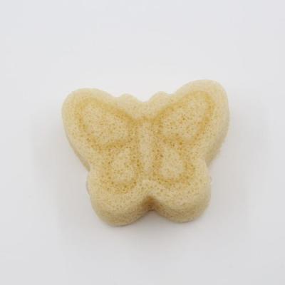 Cina Colorful OEM Private Label Butterfly Bath Sponge Prevents Spots Konjac Face Puff in vendita