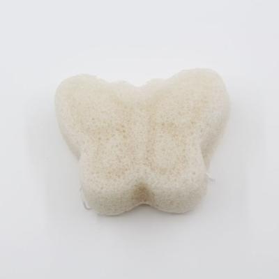 Cina Disposable Butterfly Shape Organic Konjac Sponge For Skin Care in vendita