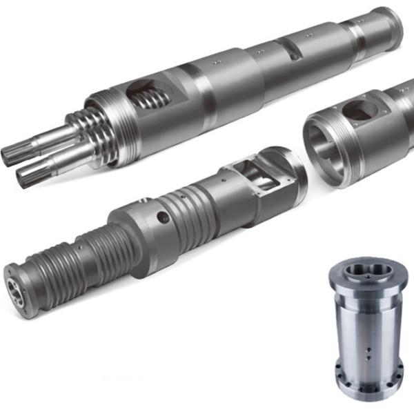 Quality Conical Twin Screw Barrel 38CrMoAlA Alloy with 0.5-0.8mm Nitriding Layer for sale