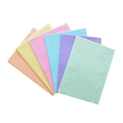 Κίνα Waterproof Pink  Disposable Consumable 3ply Scarf Apron Dental Bib προς πώληση