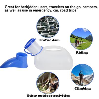 중국 Unisex Urinal for Car Toilet Urinal for Men and Women Bedpans Pee Bottle With a Lid and Funnel Plastic Can for Car Old Man 판매용