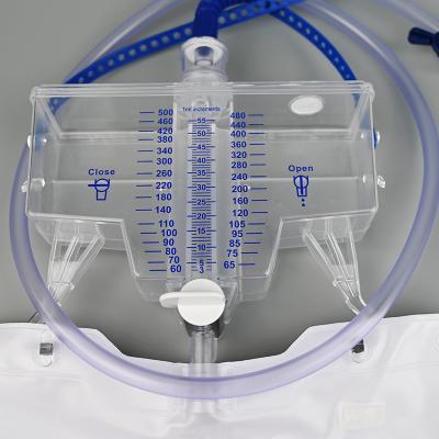 Chine High quality medical male urine drainage collection bags disposable luxury post surgery urinary urine bag drainage valve à vendre