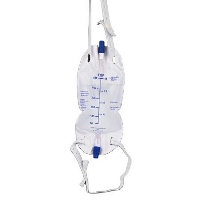 중국 High quality adulturine bag hospital use urine drainage bag customization urine collector leg bag long tube 판매용