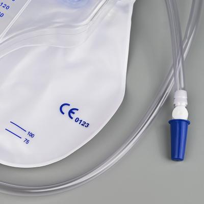 중국 Supplier medical disposable urine drainage bag 2000ml + 500ml customization urine collection bags disposable 판매용