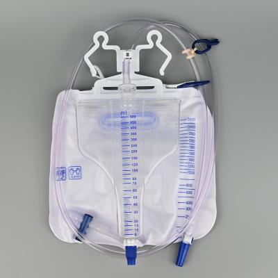 중국 Adulturine bag hospital use urine drainage bag customization economic urometer urinary drainage bag 판매용