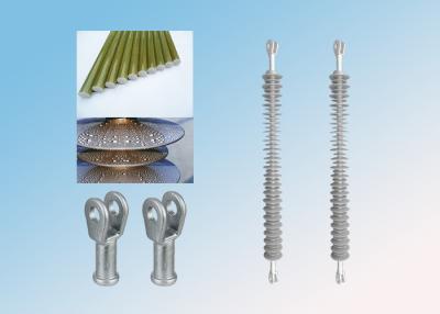 China Polymer-Isolator-Doppelt-Gabelkopf-zusammengesetzter langer Rod-Isolator 123kV 160kN zusammengesetzter zu verkaufen