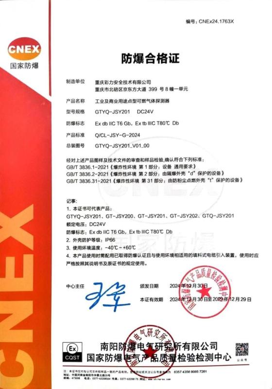 Explosion-proof Certificate - CDINDUSTRY ( INTERNATIONAL ) . INC