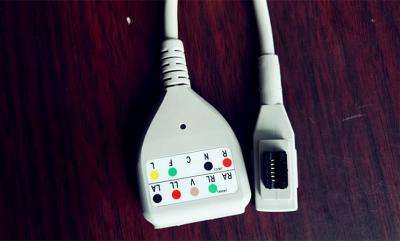 Cina Perni neri GE Rozinn della spazzola 12 10 cavi medici di stile di baccano del cavo di Ecg del cavo in vendita