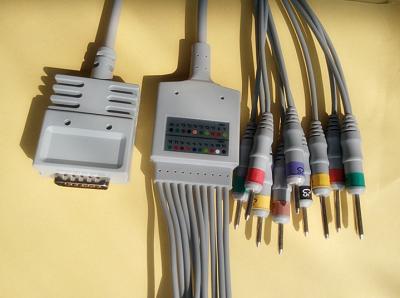 Cina Il Pin standard DB15 EK-10 Talex di IEC del cavo 4.0/3.0 di elettrocardiogramma dei cavi di Burdick 10 libera in vendita