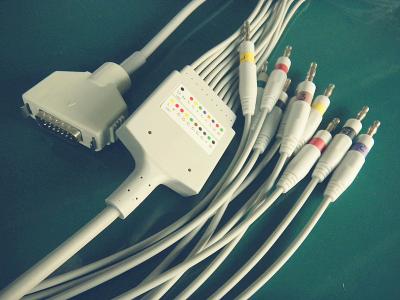 Cina Cavo chirurgico ISO13485 Fukuda Denshi di elettrocardiogramma ECG dei Leadwires della plastica 10 in vendita