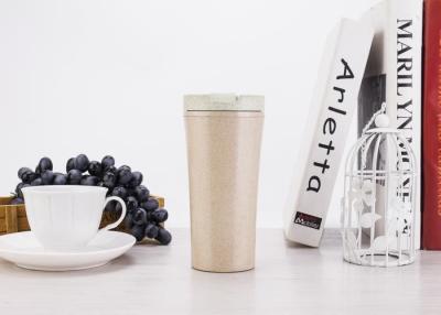 China Palha do trigo biodegradável nenhum copo inquebrável da bebida do escritório da caneca do curso do derramamento à venda
