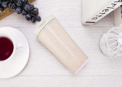 Cina 12 tazze da caffè di plastica riutilizzabili di OZ, bottiglie Wheaten della bevanda di sport di anti slittamento in vendita
