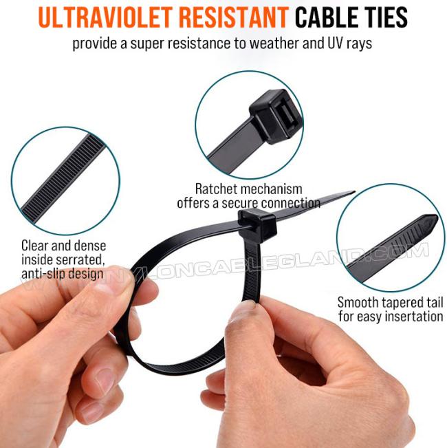 Features of Nylon 612 (Polyamide 612) Solar Cable Ties