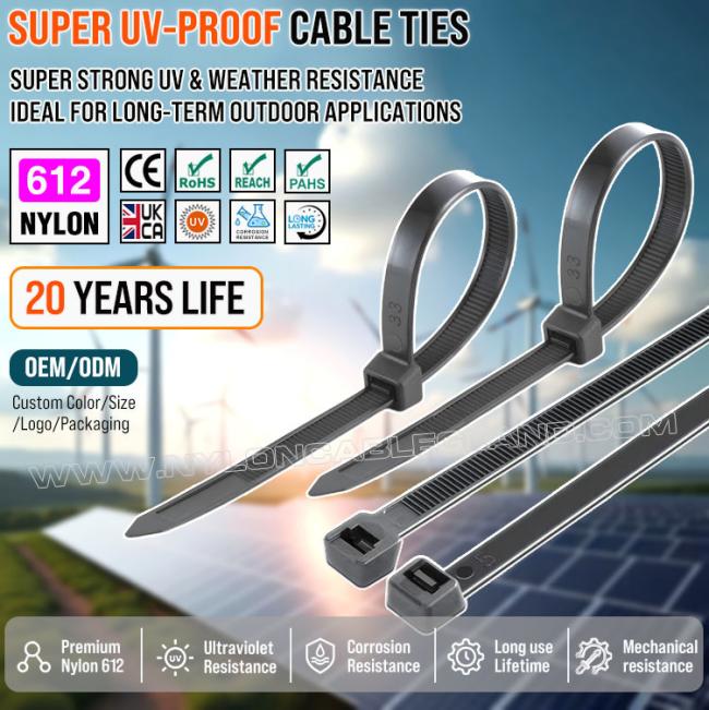OEM factory of nylon 612 (polyamide 612 / PA 612) cable ties & cable management solutions in China