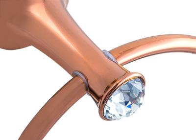 Chine anneau de serviette pour accessoires de salle de bain monté sur le mur alliage de zinc et cristal à vendre