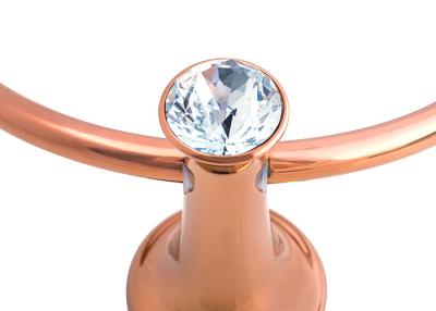 Chine anneau de serviette pour accessoires de salle de bain monté sur le mur alliage de zinc et cristal à vendre