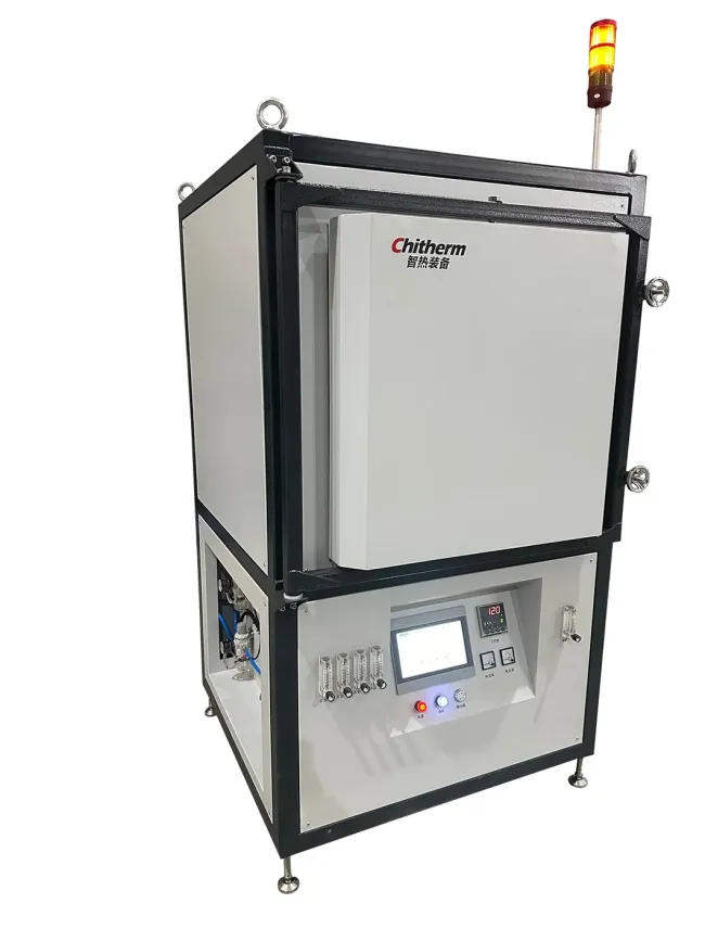 HBF52-17NO High-Temperature Box Furnace front view showing control panel and chamber access