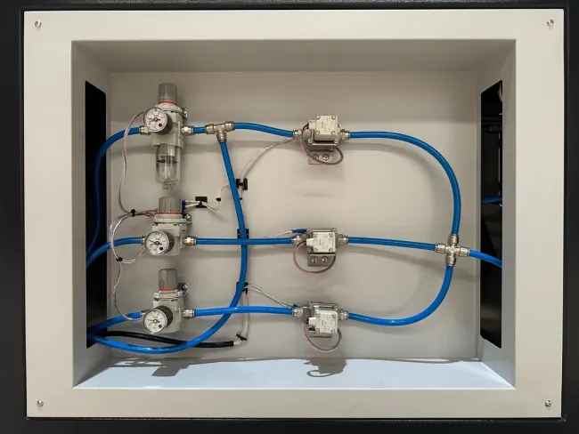 Close-up of HBF52-17NO furnace chamber and heating elements