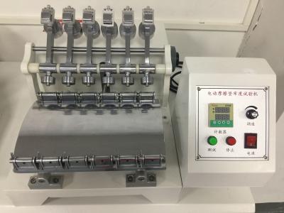 China Unebenheits-Abnutzungs-beständige lederne Prüfmaschine 220V JIS-L0801 Farb zu verkaufen
