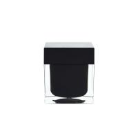 Acrylic Collar Jar for Skin Care Cream in Thick Wall Square Shape Customized china Acrylic Collar Jar for Skin Care Cream in Thick Wall Square Shape Customized