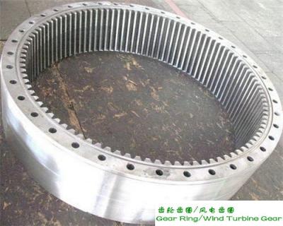Cina Trattamento d'indurimento di superficie rotolato di pezzo fucinato della corona a dentatura interna per l'ABS del generatore eolico in vendita
