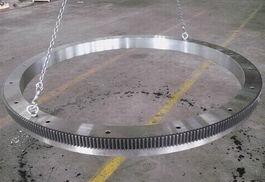 China Helical Transmission Ring Gear Forging , Industrial Hot Forged Steel Flange Outer Ring for sale