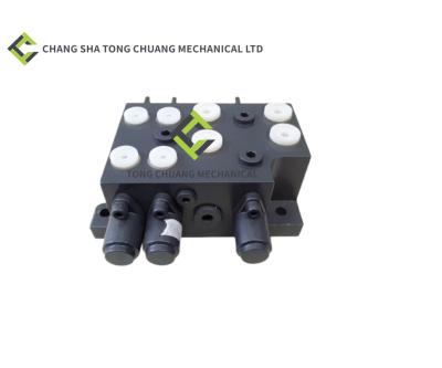 China Heavy Duty Zoomlion Concrete Pump Parts Three Handle Multi Way Valve DL-8P-2-A en venta