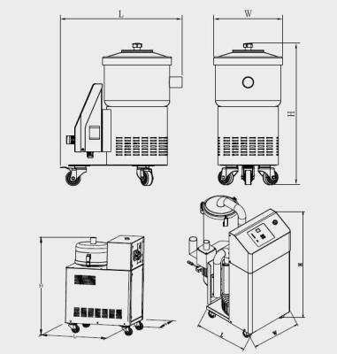 Chine Matériel d'acier inoxydable de haute performance de dessiccateur de trémie d'air chaud de nettoyage d'individu à vendre