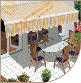 China Outdoor Manual or Motorized Remote Control Retractalbe Awning for sale