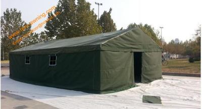 China 5x8m Outdoor Waterproof Canvas Camping Military Frame Army Tent for sale