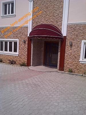 China Aluminum Frame Waterproof Customized Size Door Canopy European Awnings for sale