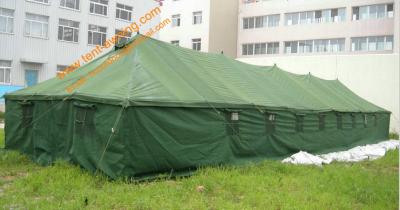 China 150 People Big Outdoor Military Tent Pole-style Galvanized Steel Waterproof Army Camping Tents for sale