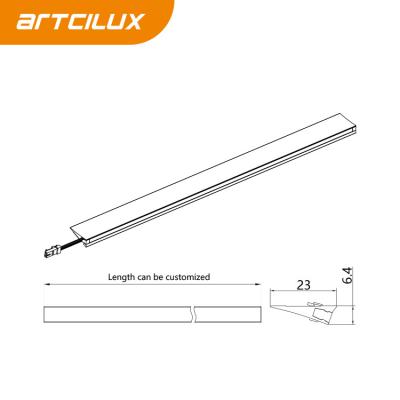 중국 캐비닛 조명 A230A 실버 알루미늄 조명 침실용 설치가 쉽고 CCT 3000-4000-6000K 판매용