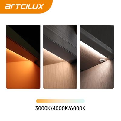 중국 캐비닛 조명 A230A 실버 알루미늄 조명 침실용 설치가 쉽고 CCT 3000-4000-6000K 판매용