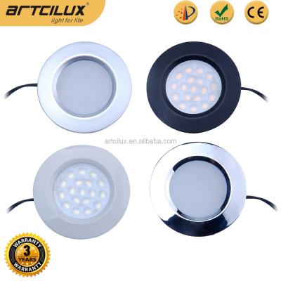 12V DC LED Cabinet Spotlight Puck Lamp 3000K 4000K 6000K For Jewellery Shop