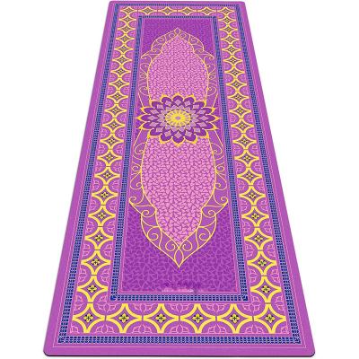 China Custom Design Niet-slip natuurlijke rubber yoga mat voor milieuvriendelijke oefening Te koop