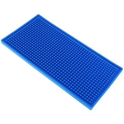 China BM-006 Einweg-Barmatten Blaue Gummi-Tellermatte zu verkaufen