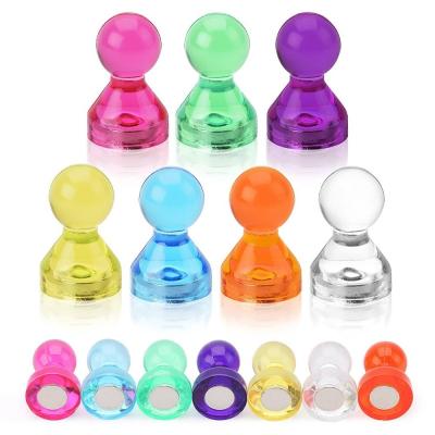 Cina 11mm Dia Pot Shape Magnetic Push Pins per mappe per ufficio in disegno colorato in vendita