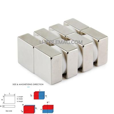 中国 直接 F20x20x10mm N50 N52 ISO9001 2000 認証のネオジム磁石 販売のため