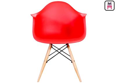 중국 주문 다방 대중음식점 Eames 나무다리를 가진 플라스틱 의자 아BS 직물 좌석 판매용